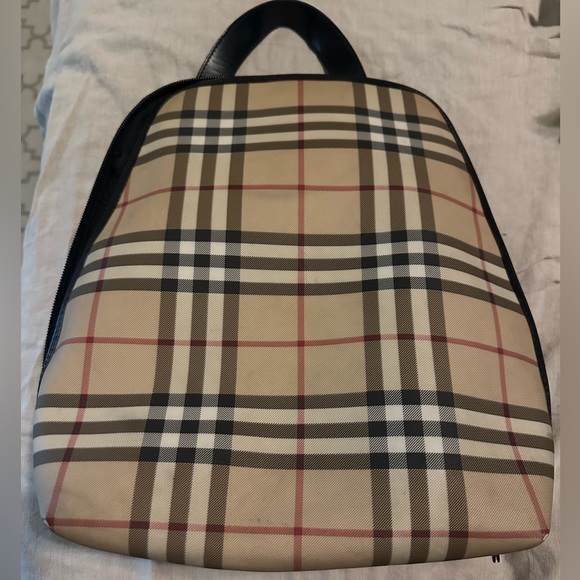 Burberry | Bags | Burberry Plaid Backpack With Black Accents | Poshmark